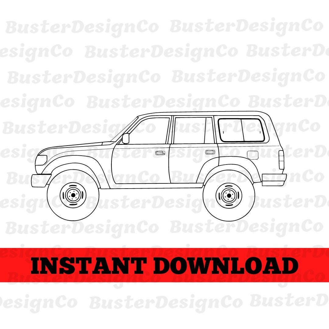 Land Cruiser Fj80 SVG/PNG - Etsy