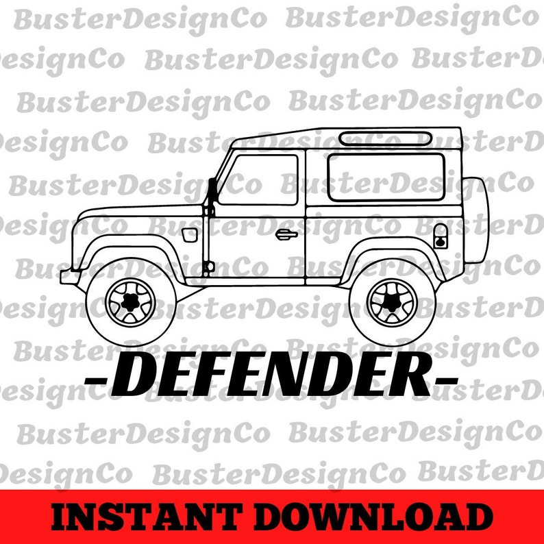 Land Rover Defender SVG - Etsy