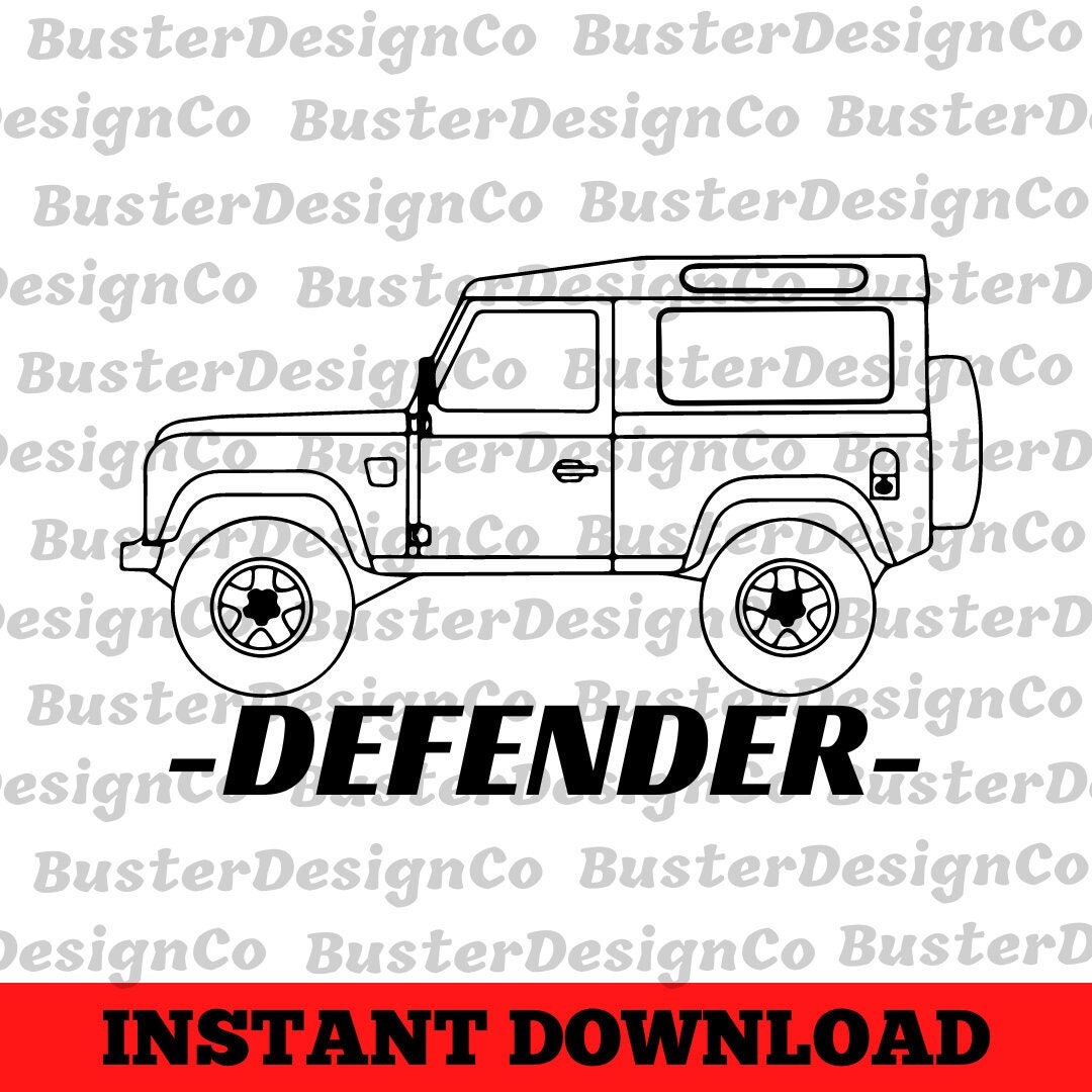 Land Rover Defender SVG - Etsy
