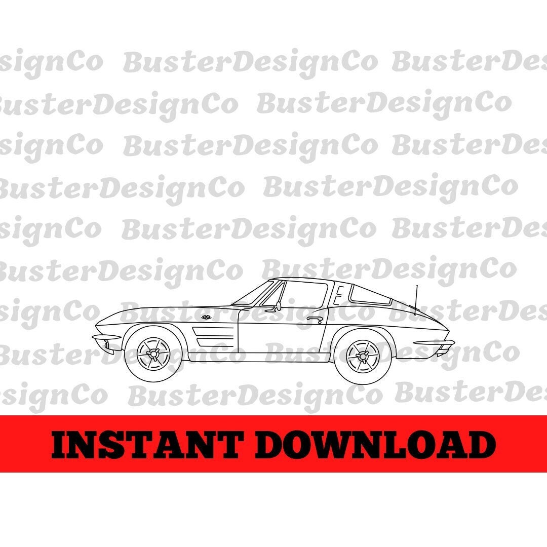 C2 Corvette SVG/PNG - Etsy
