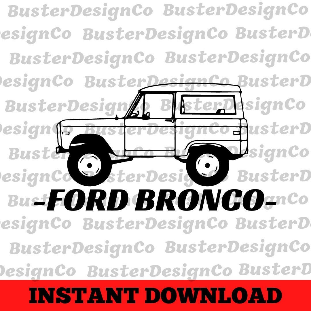 Vintage Bronco SVG - Etsy