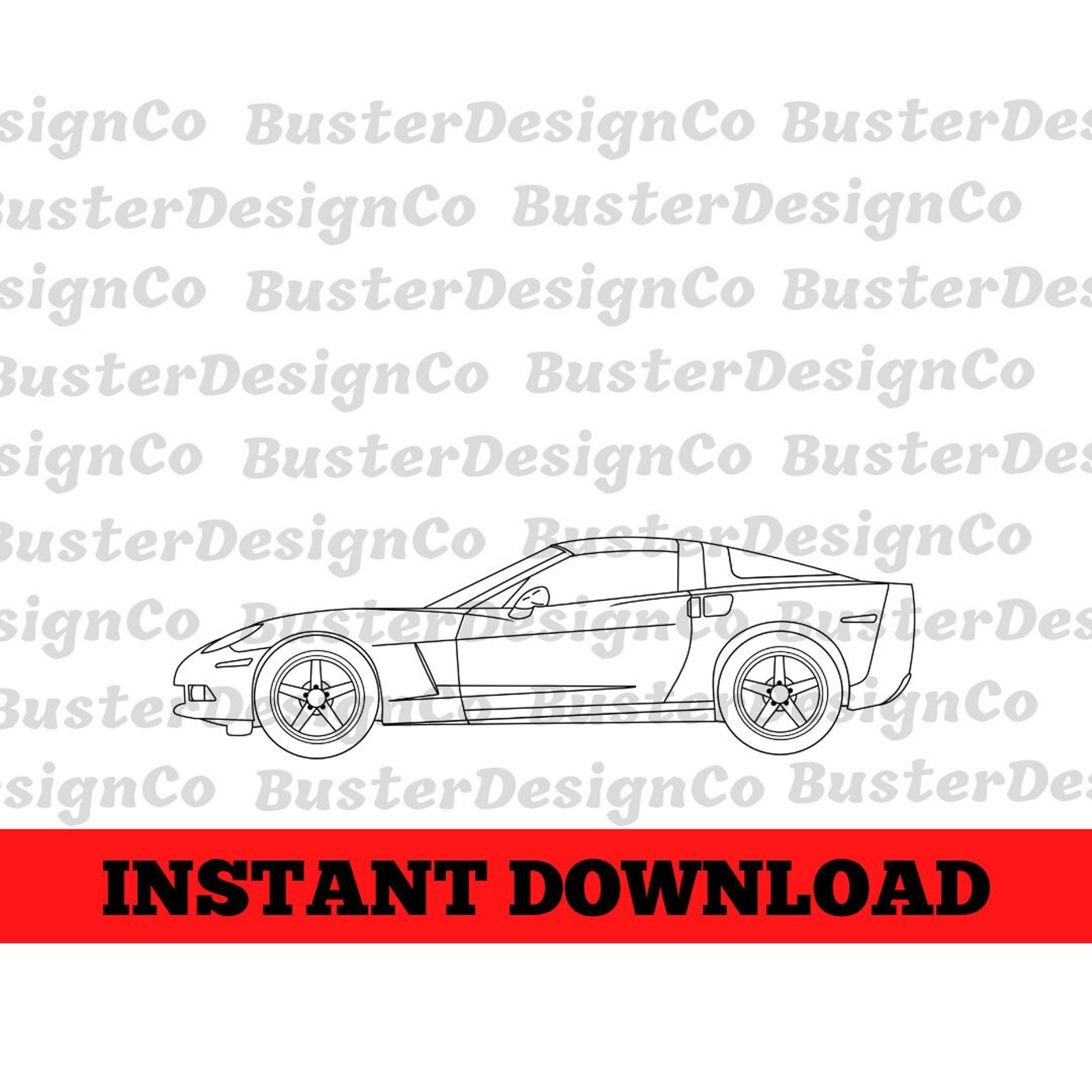 C6 Corvette SVG/PNG - Etsy