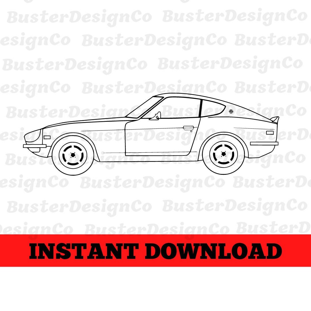 Datsun 240s SVG/PNG - Etsy
