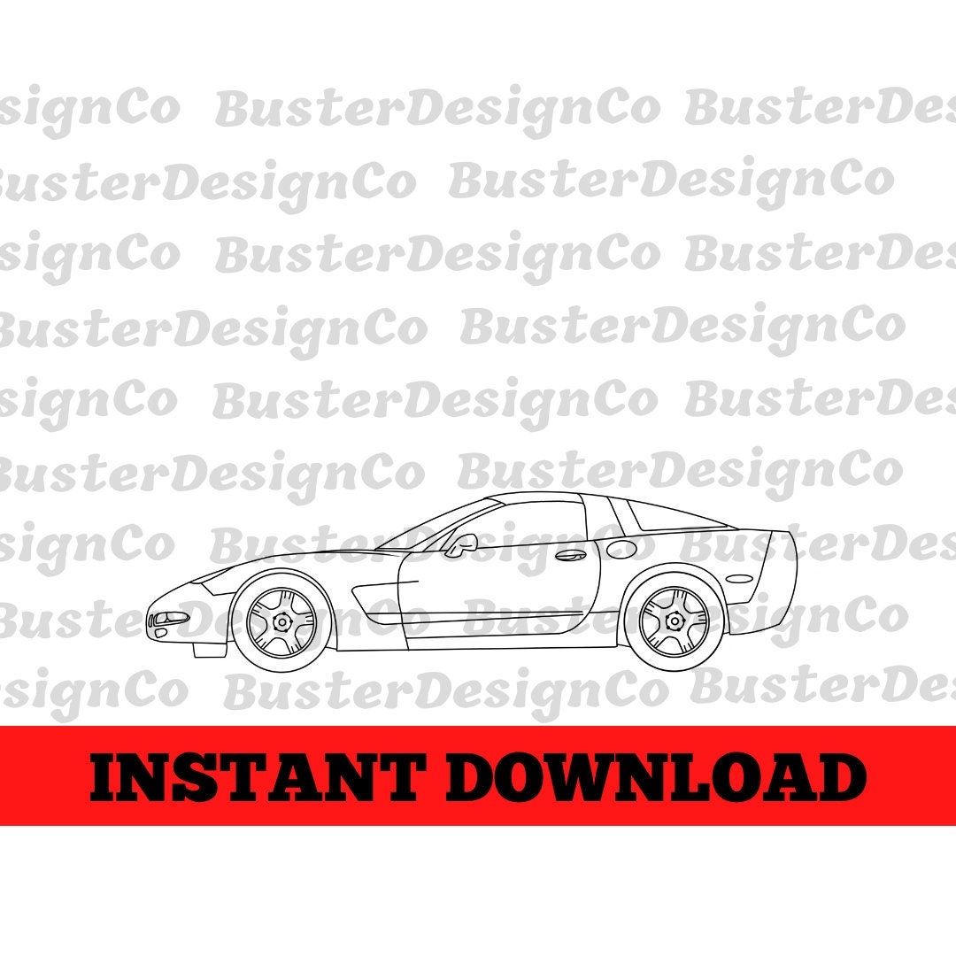 C5 Corvette SVG/PNG - Etsy