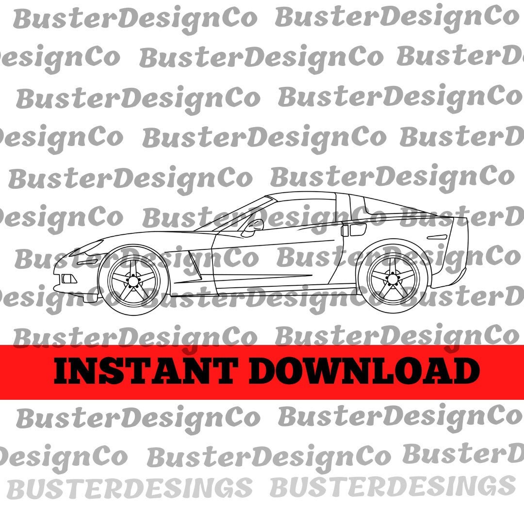 C6 Corvette SVG/PNG - Etsy