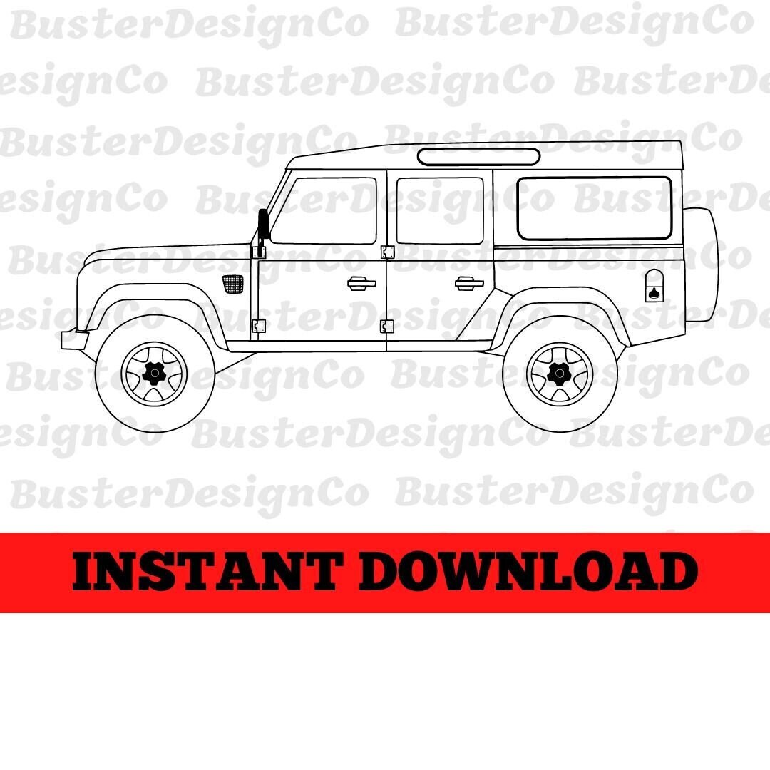 Defender 110 SVG/PNG - Etsy