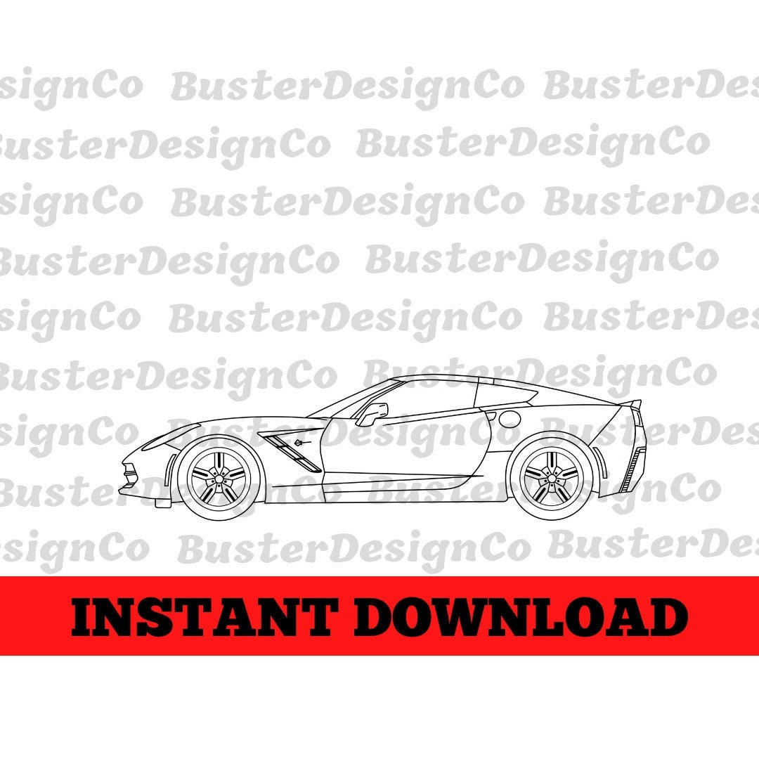 C7 Corvette SVG/PNG - Etsy