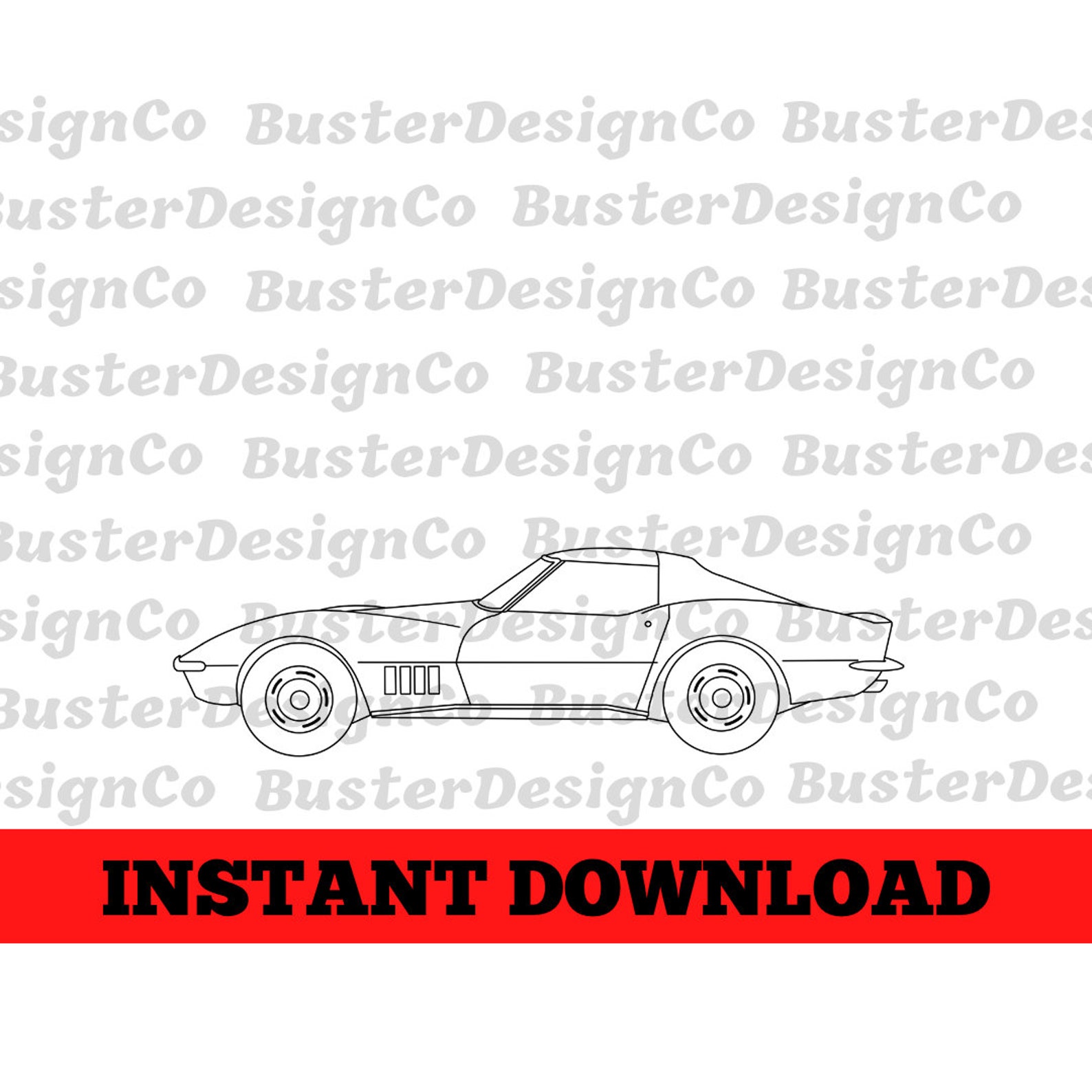 C3 Corvette SVG/PNG - Etsy