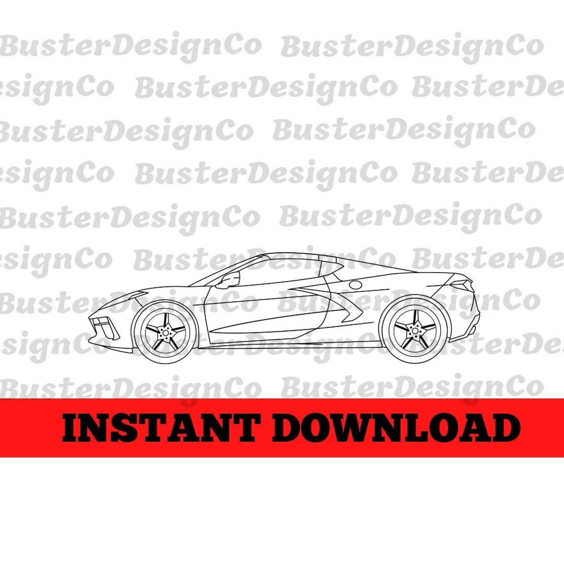 C8 Corvette SVG/PNG - Etsy