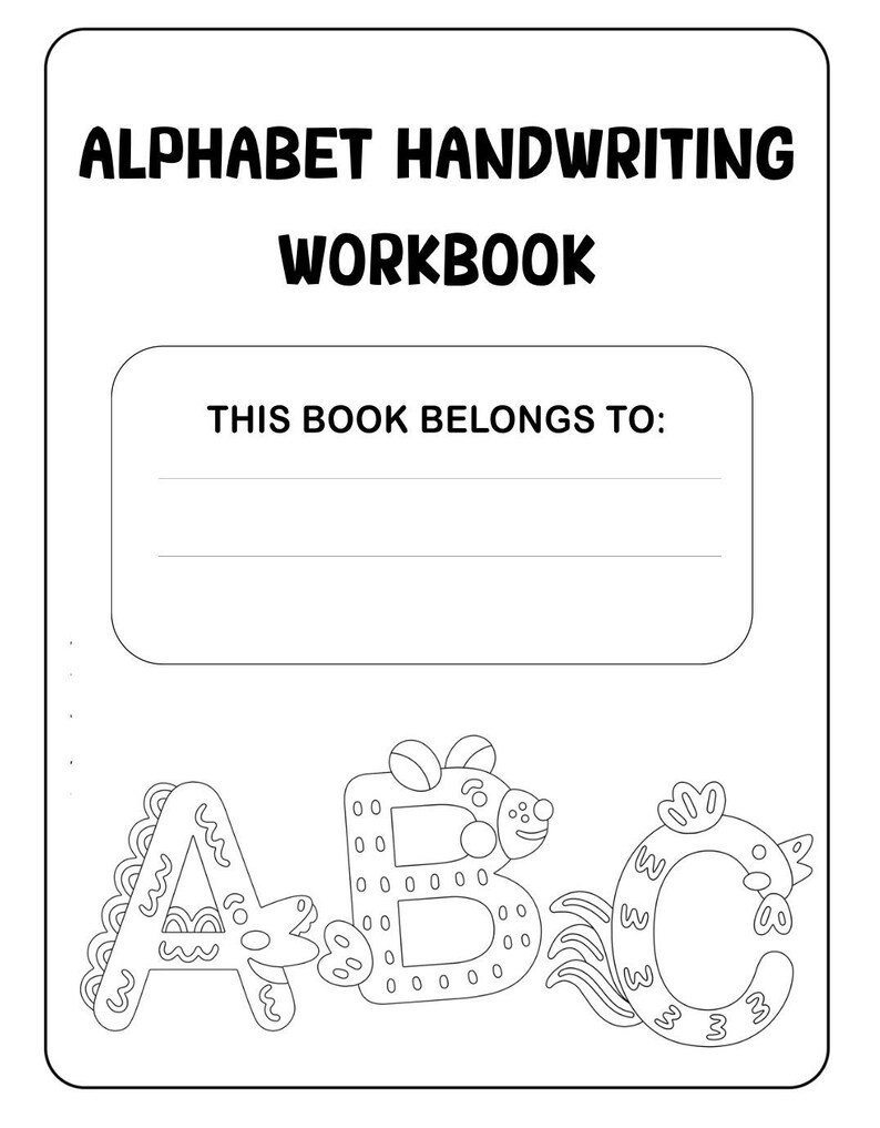 Printable Alphabet Workbook - Etsy
