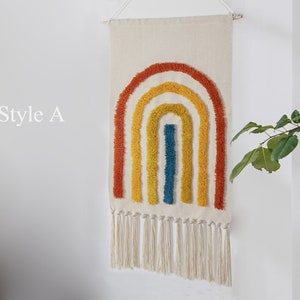 Abstract Tufting Tapestry Wall Hanging, Nursery Minimalist Macrame ...
