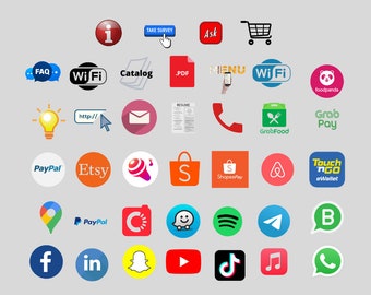 Linktree Icons - Etsy