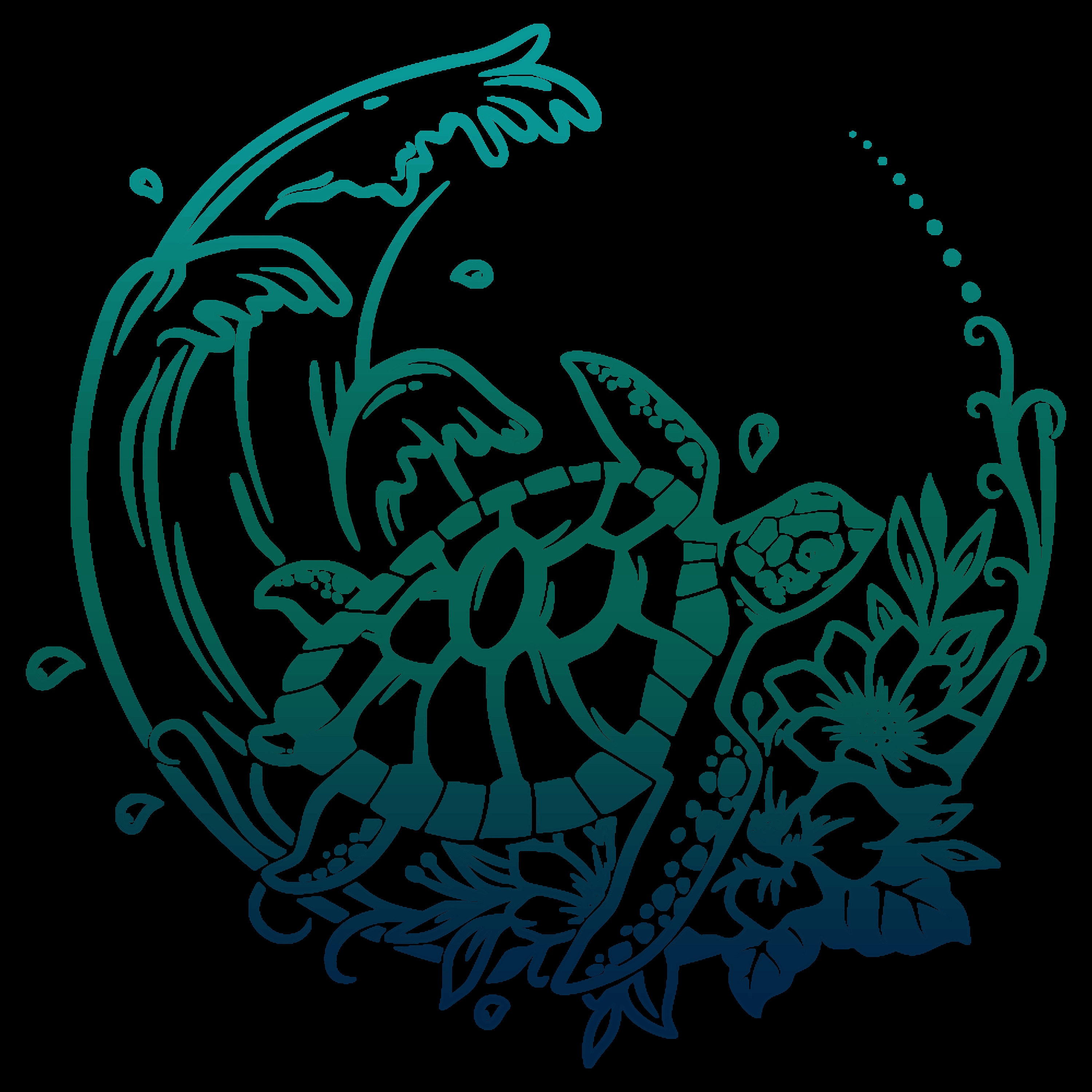 Turtle Wave Design File - SVG File - CNC Routing - CNC Plotting - Etsy