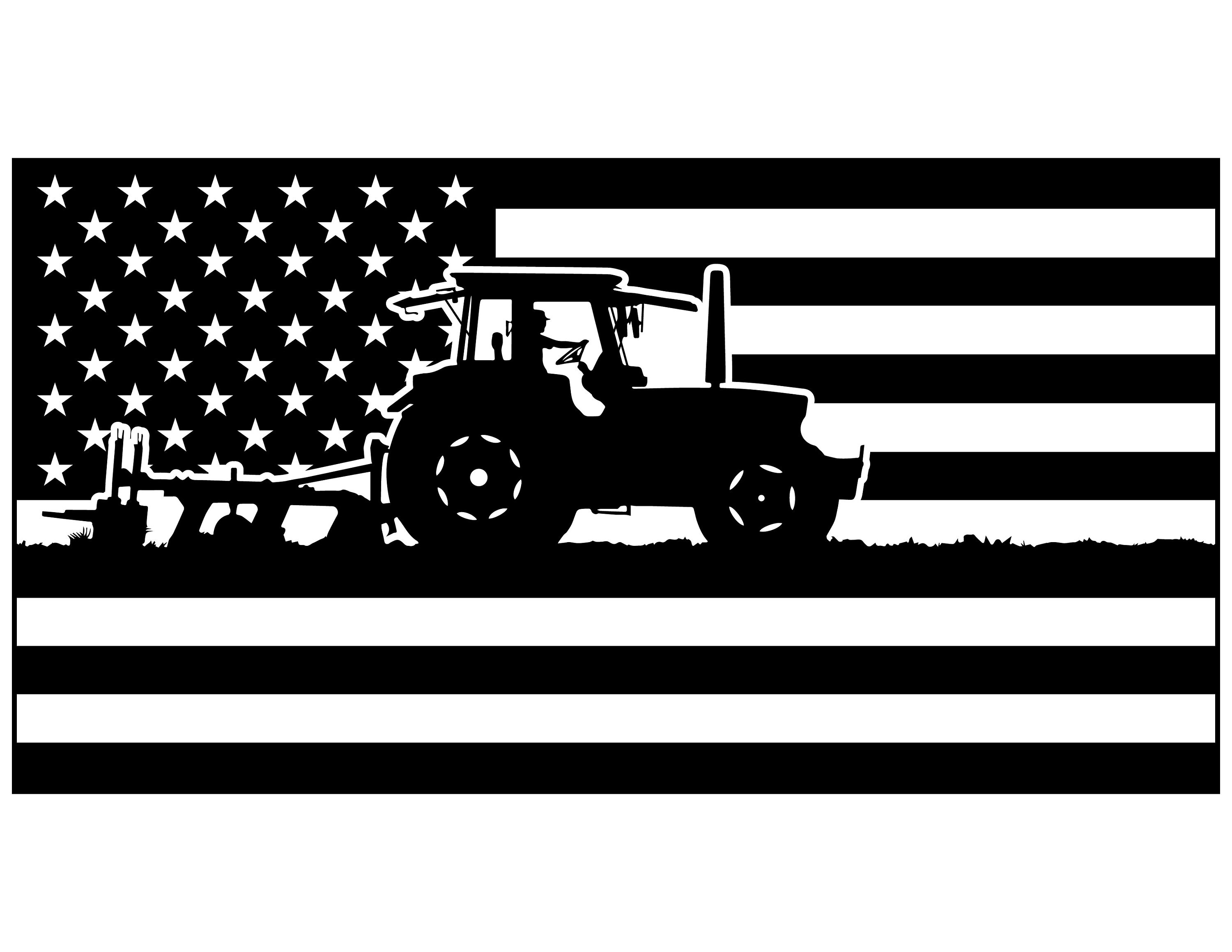 U.S Farm Tractor Design File - SVG File - CNC Routing - CNC Plotting - Etsy