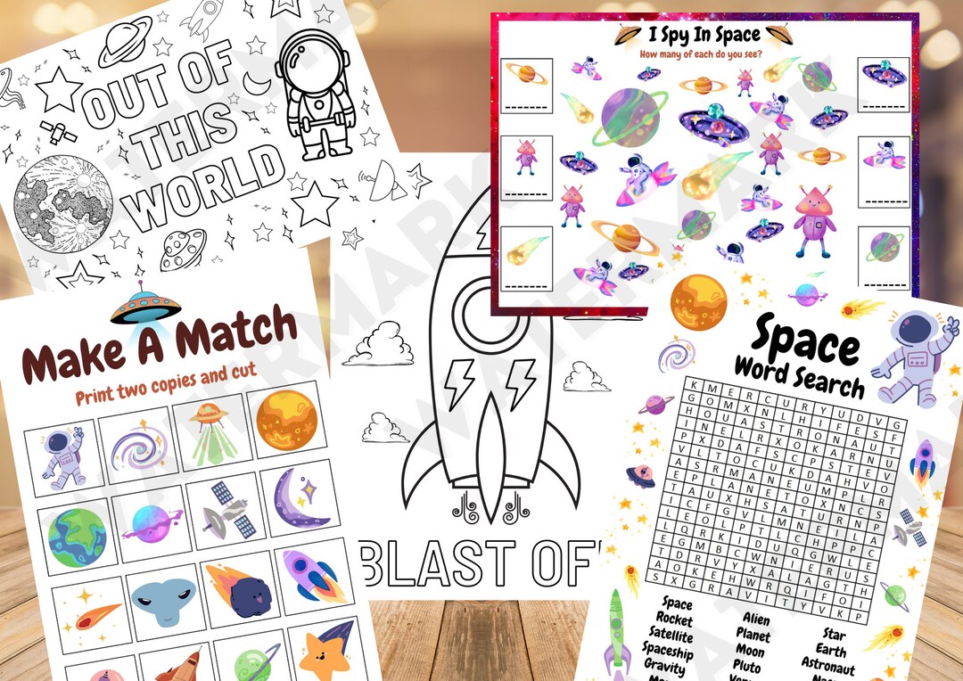 Space Themed Kids Activity Pack, Multipack, Galaxy, Classroom or ...