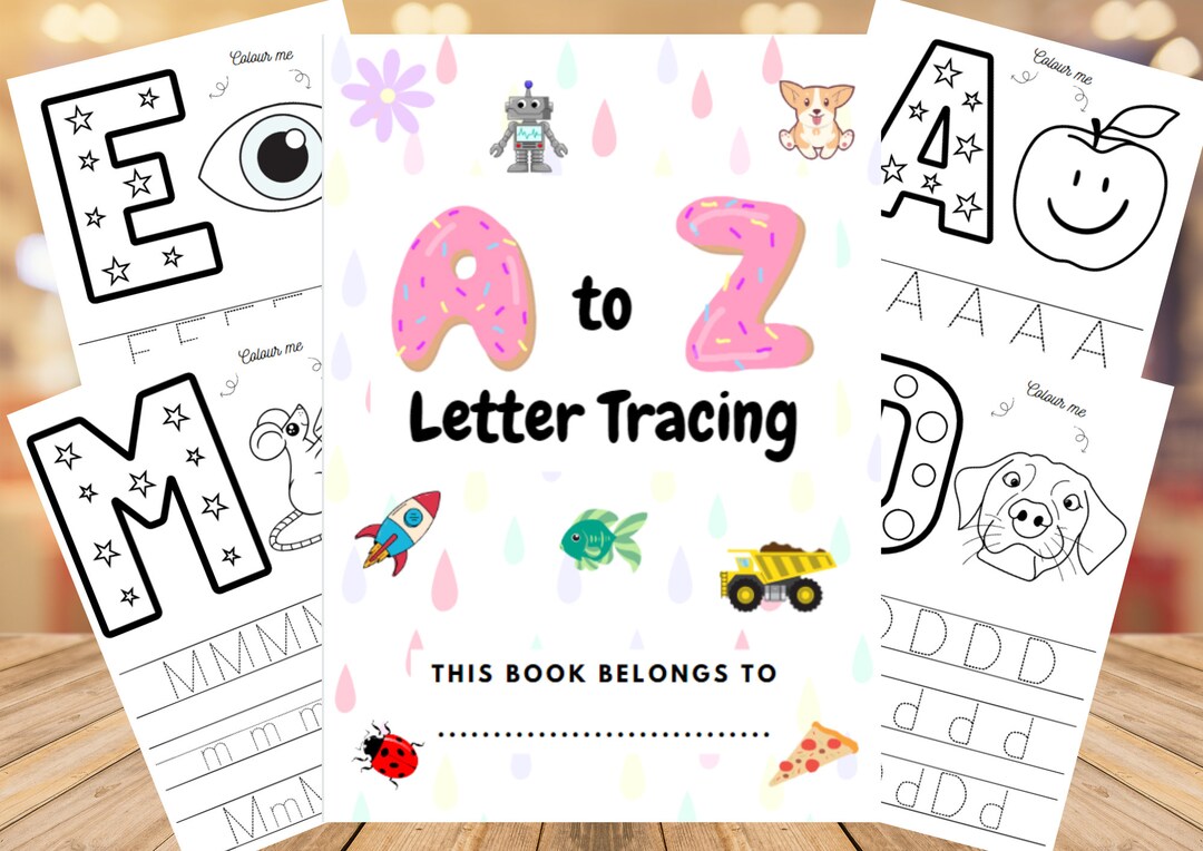 Printable Alphabet Letter Tracing, 26 Pages, Classroom or Home ...