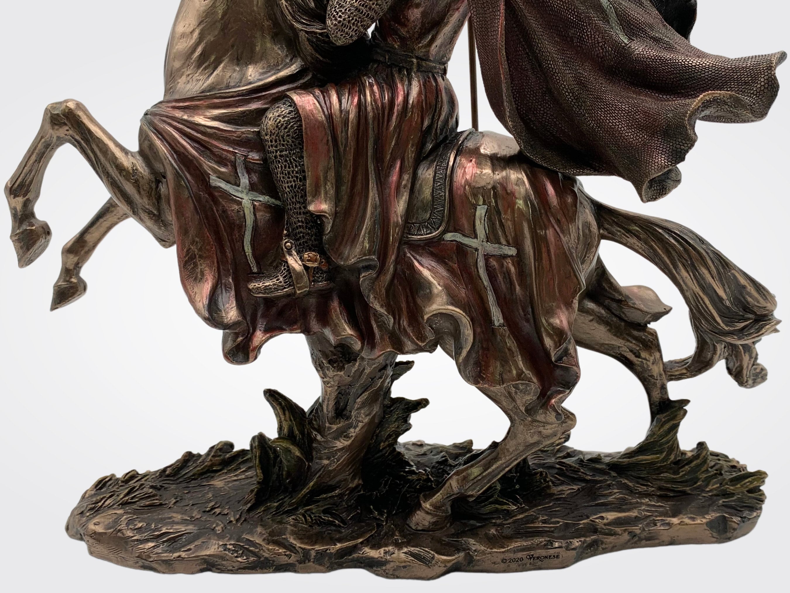 Crusader Knight Statue. Medieval Knight Figurine. - Etsy