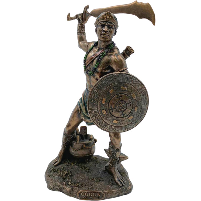 9.4'' Oggun Statue, Figurine, Orisha Ogun Yoruba, African Mythology ...