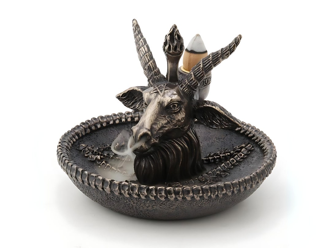 Baphomet Bust Incense Burner, Baphomet Demon Statue, Satanic Symbol ...