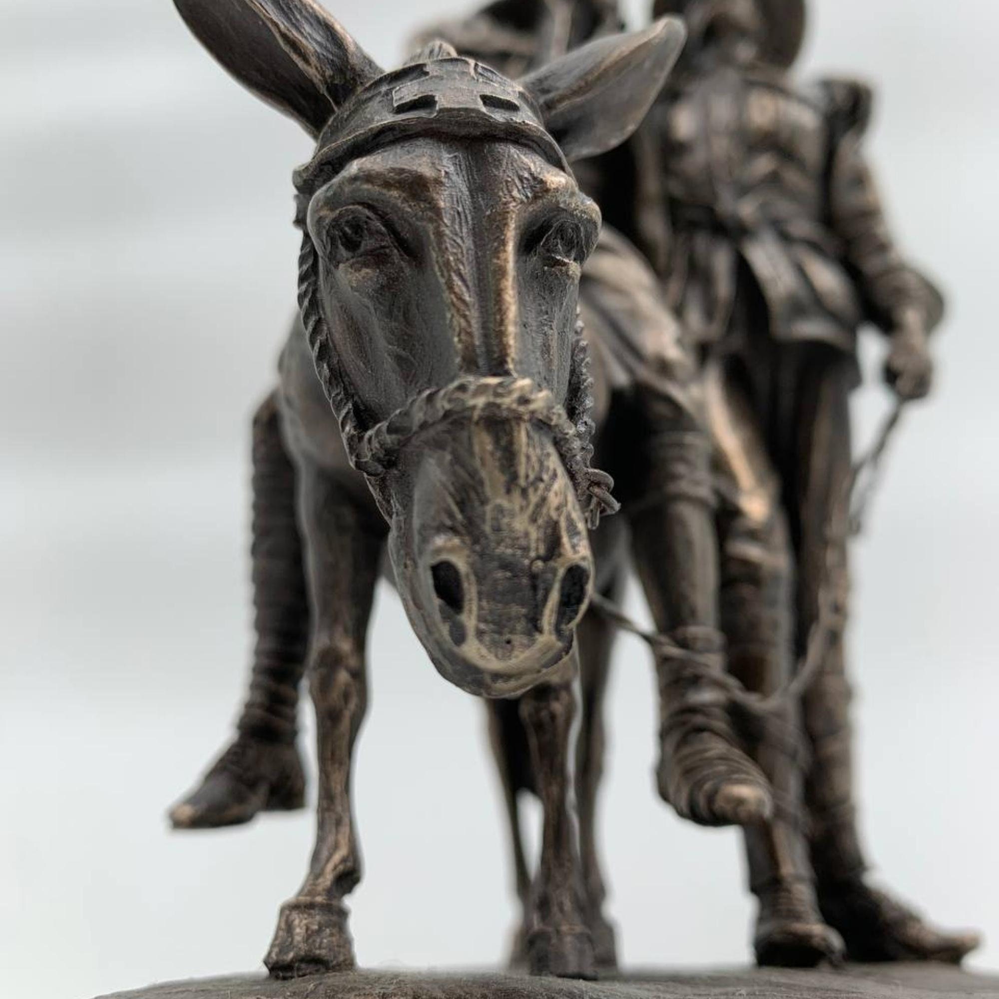John Simpson Kirkpatrick Bronze Statue: Nursing Hero With Wounded ...