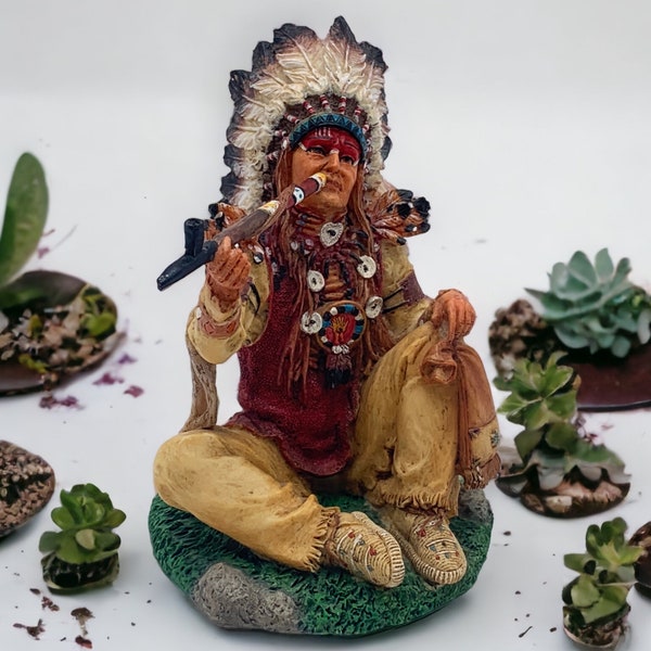 Indian Chief Statue - Etsy