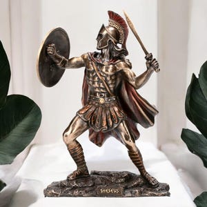 Theseus Statue: Cold Cast Bronze Greek Mythology Decor - Etsy