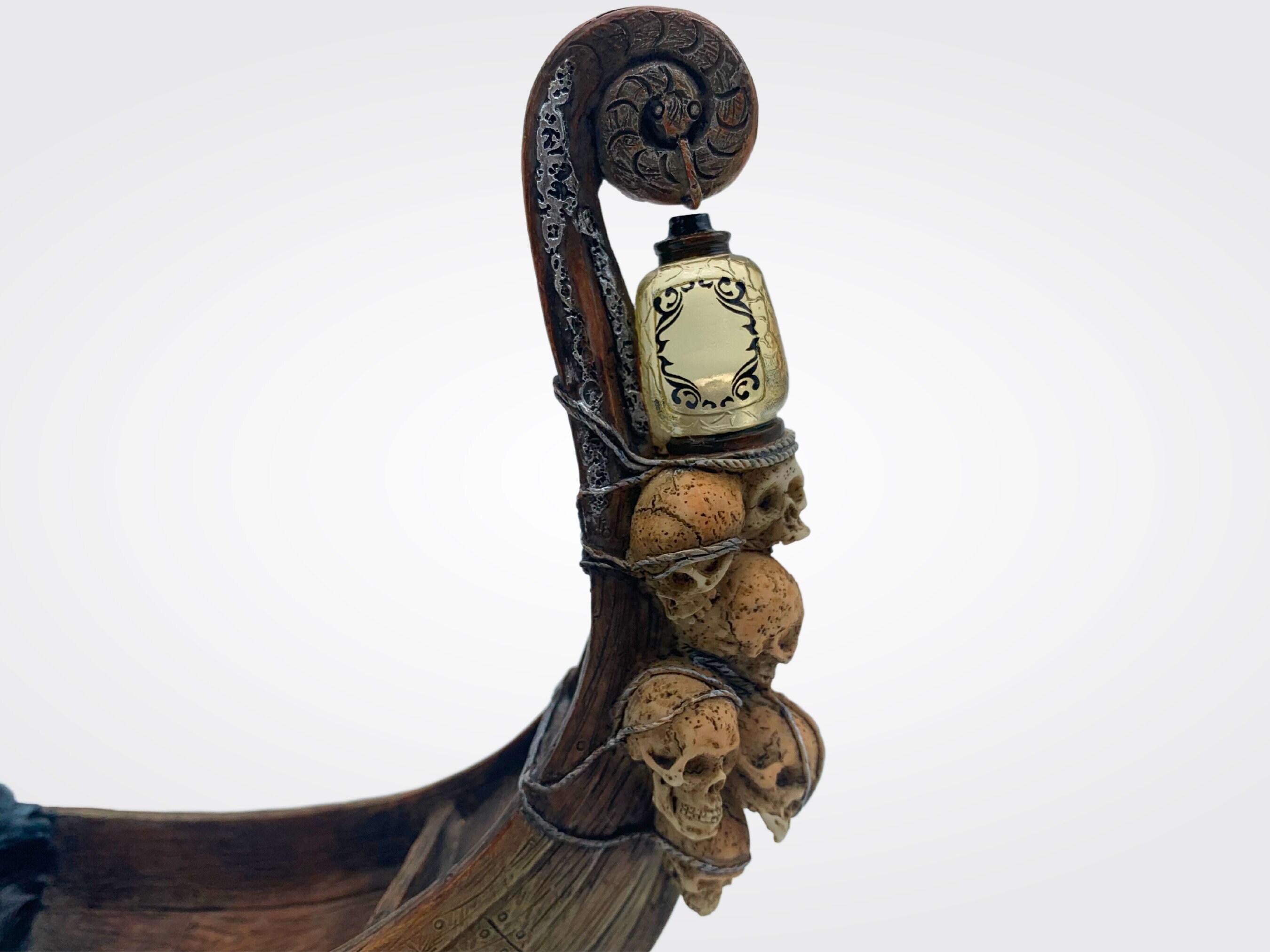 Charon Statue: Hand-painted Ferryman of the Underworld With LED Lantern ...