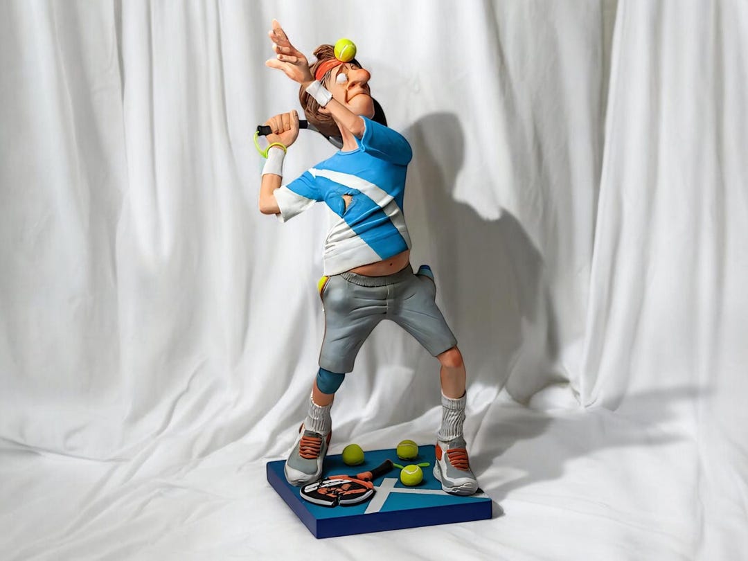 Padel Player Figurine. Unique Sports Decor. Handmade Gift for Padel ...