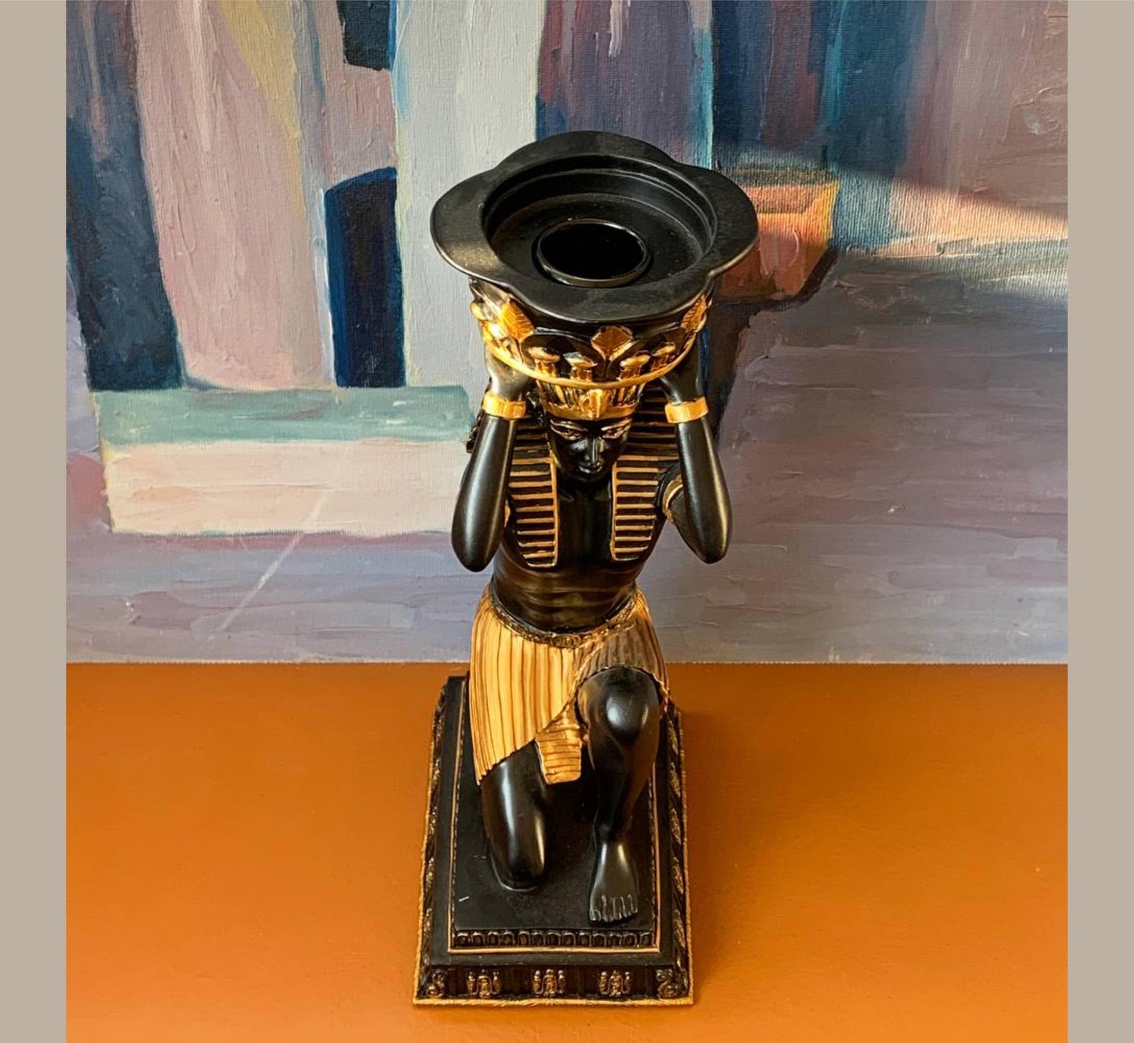 Ancient Egypt Candle Holder - Etsy