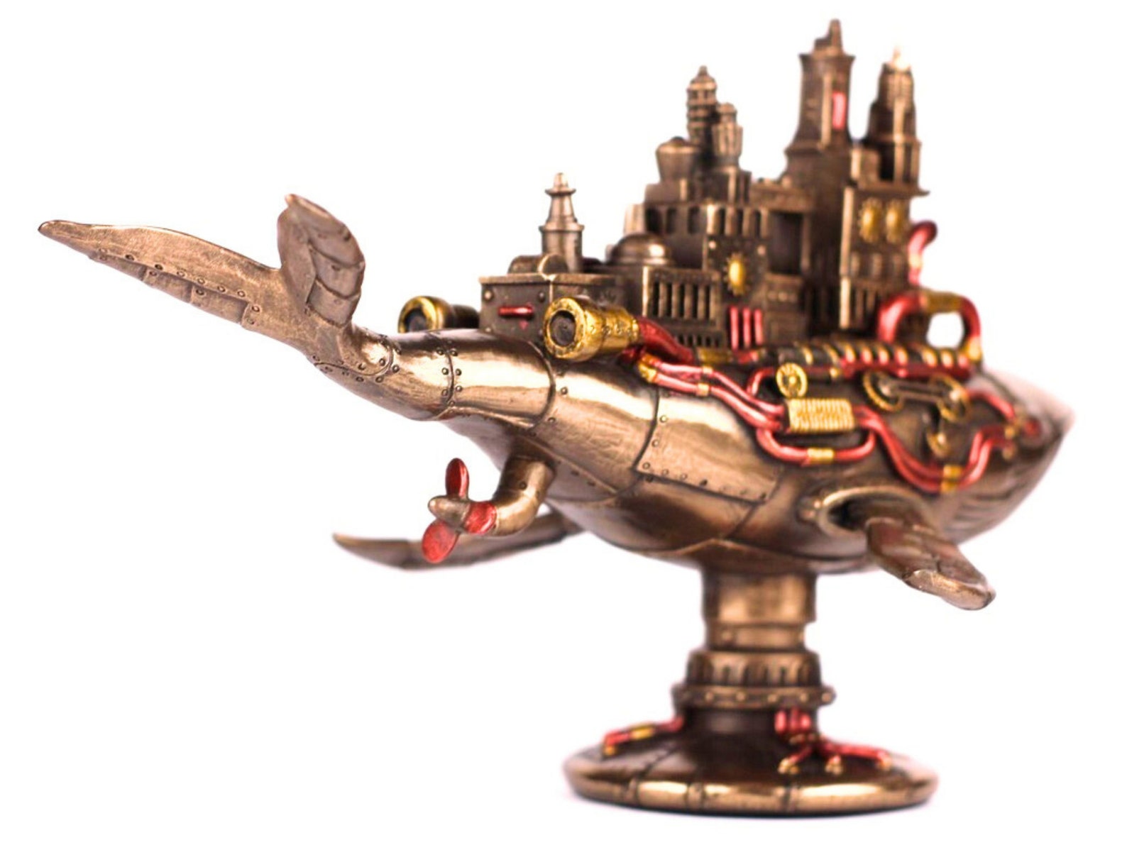 Steampunk Whale Shaped Submarine Statue, Steampunk Whale Figurine - Etsy