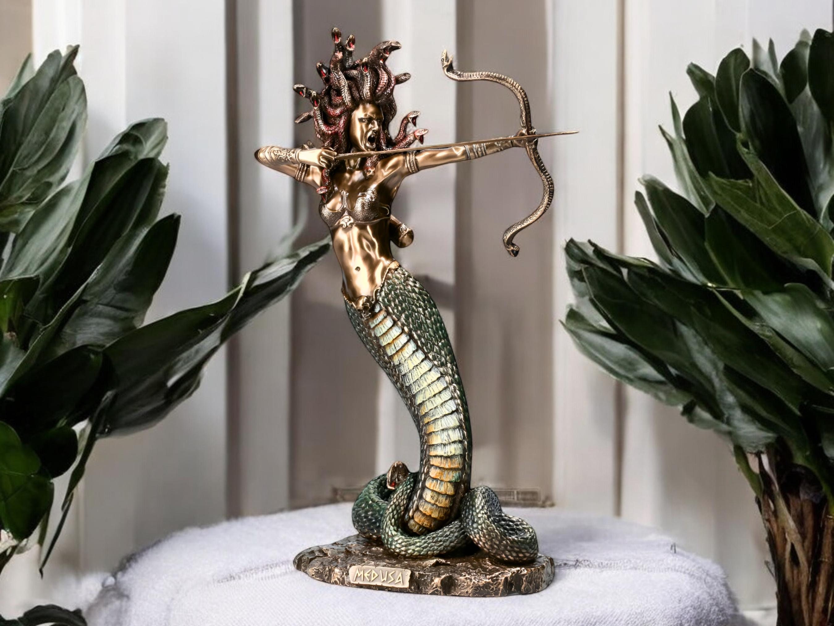 Medusa Statue With Arrow - Mythical Home Decor, Greek Mythology ...