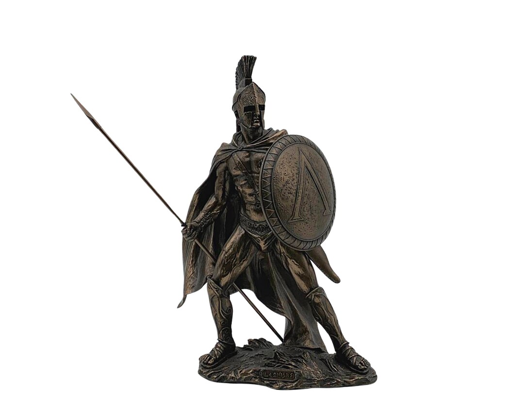 King Leonidas Statue, Detailed Figurine of the Spartan Warrior - Etsy