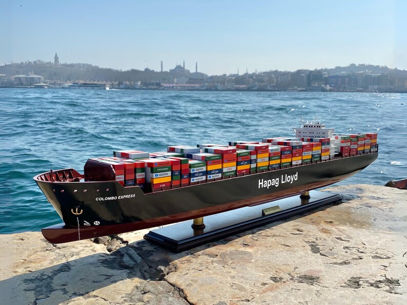 Hapag Lloyd Container Ship Model, Colombo Express Ship, Nautical Decor ...