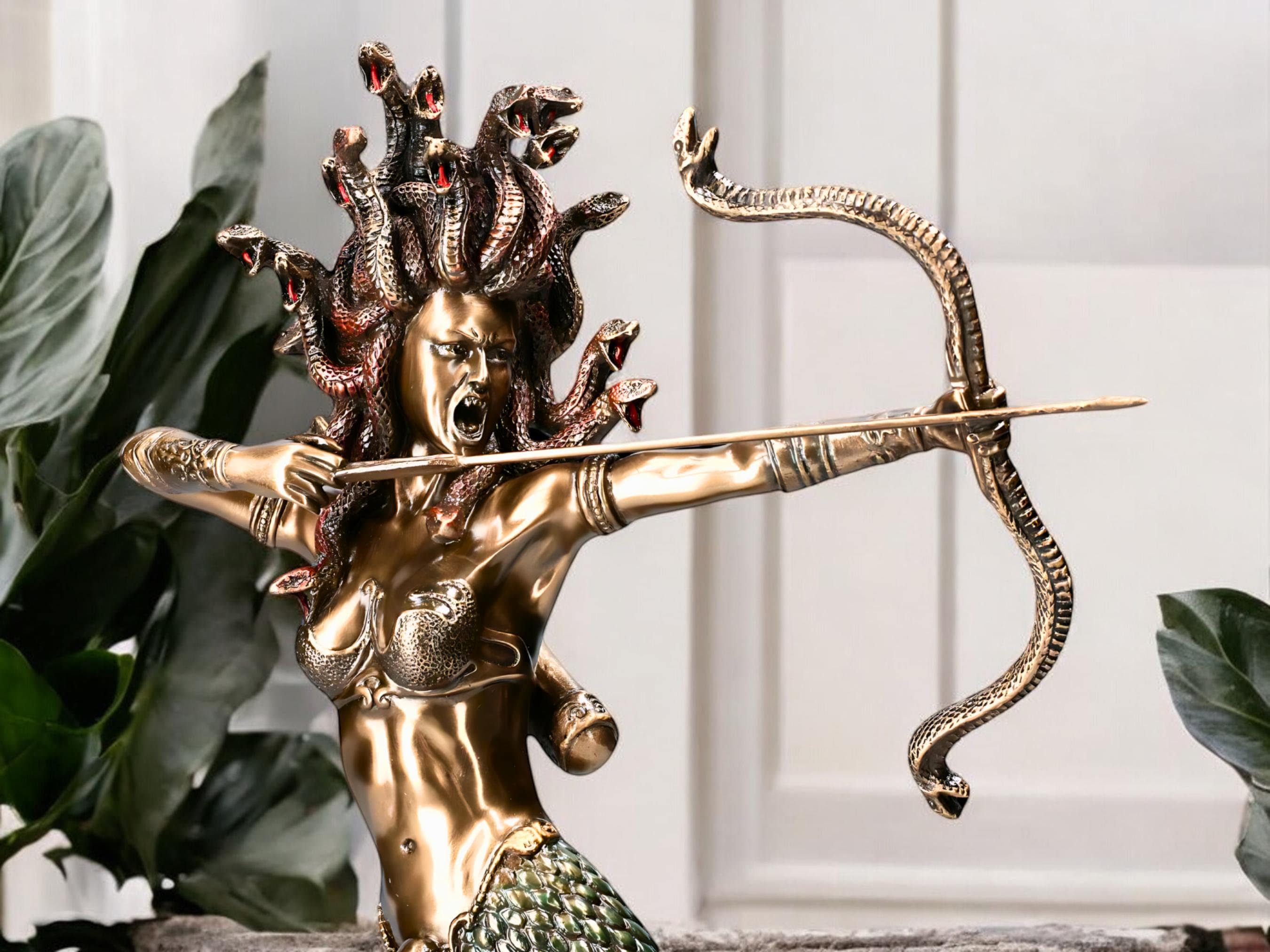 Medusa Statue With Arrow - Mythical Home Decor, Greek Mythology ...