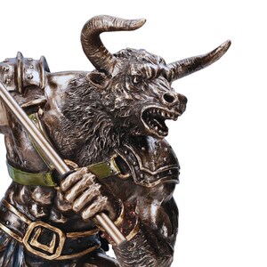 Minotaur Statue Greek Mythology Decor, Unique Home Accent, Mythical ...