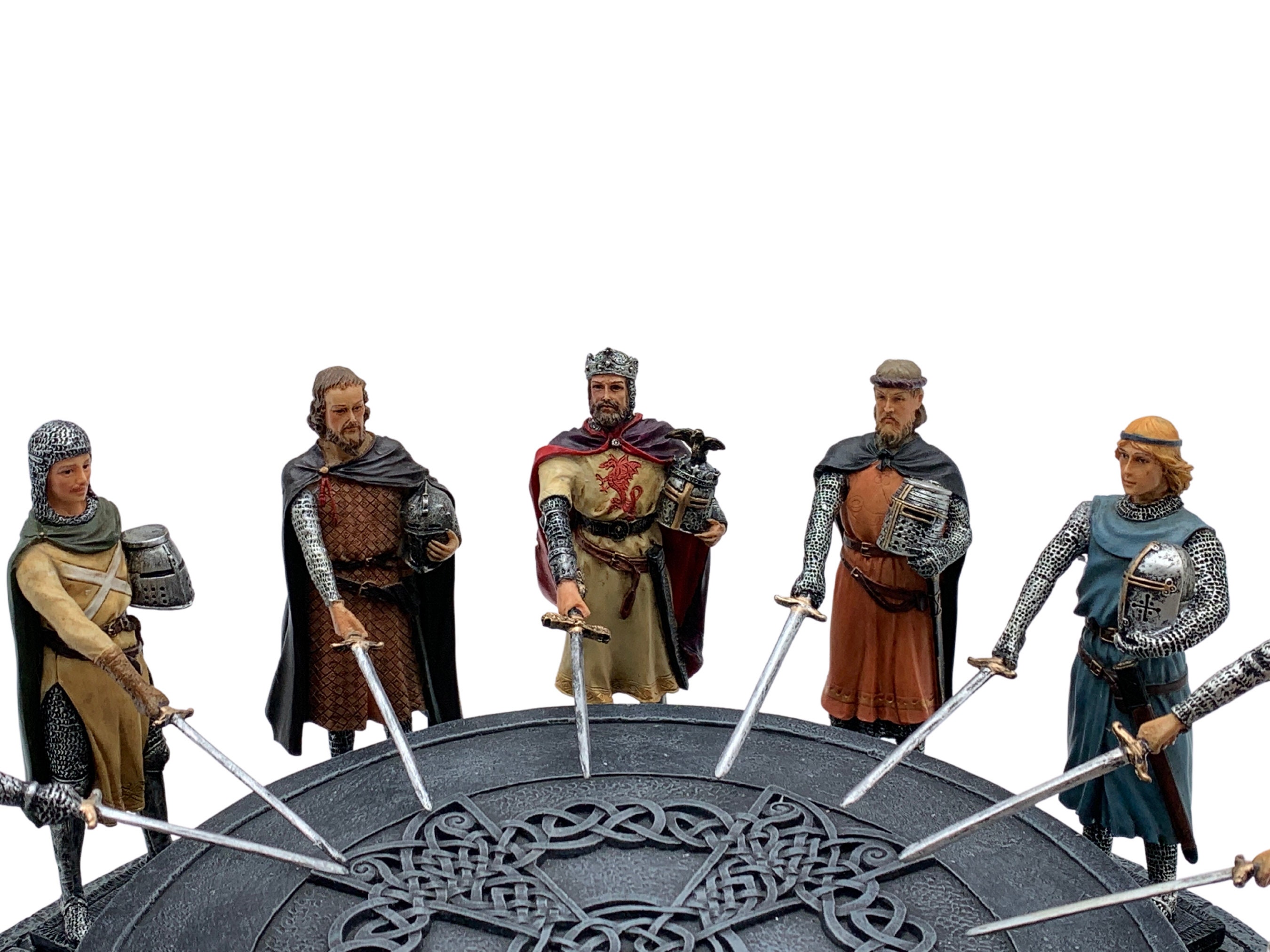 King Arthur and the Knights of the Round Table Resin Figurine - Etsy