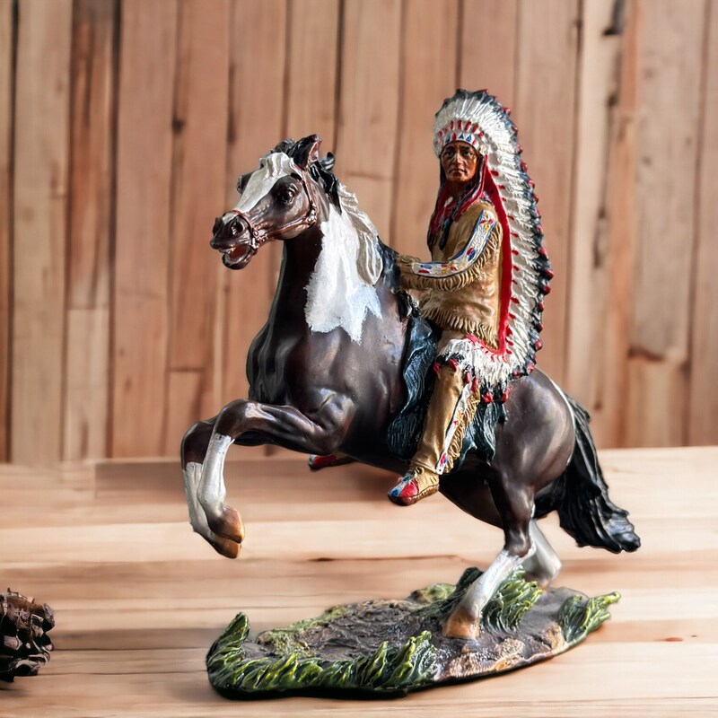 Native American Indian Statues and Figurines - Etsy