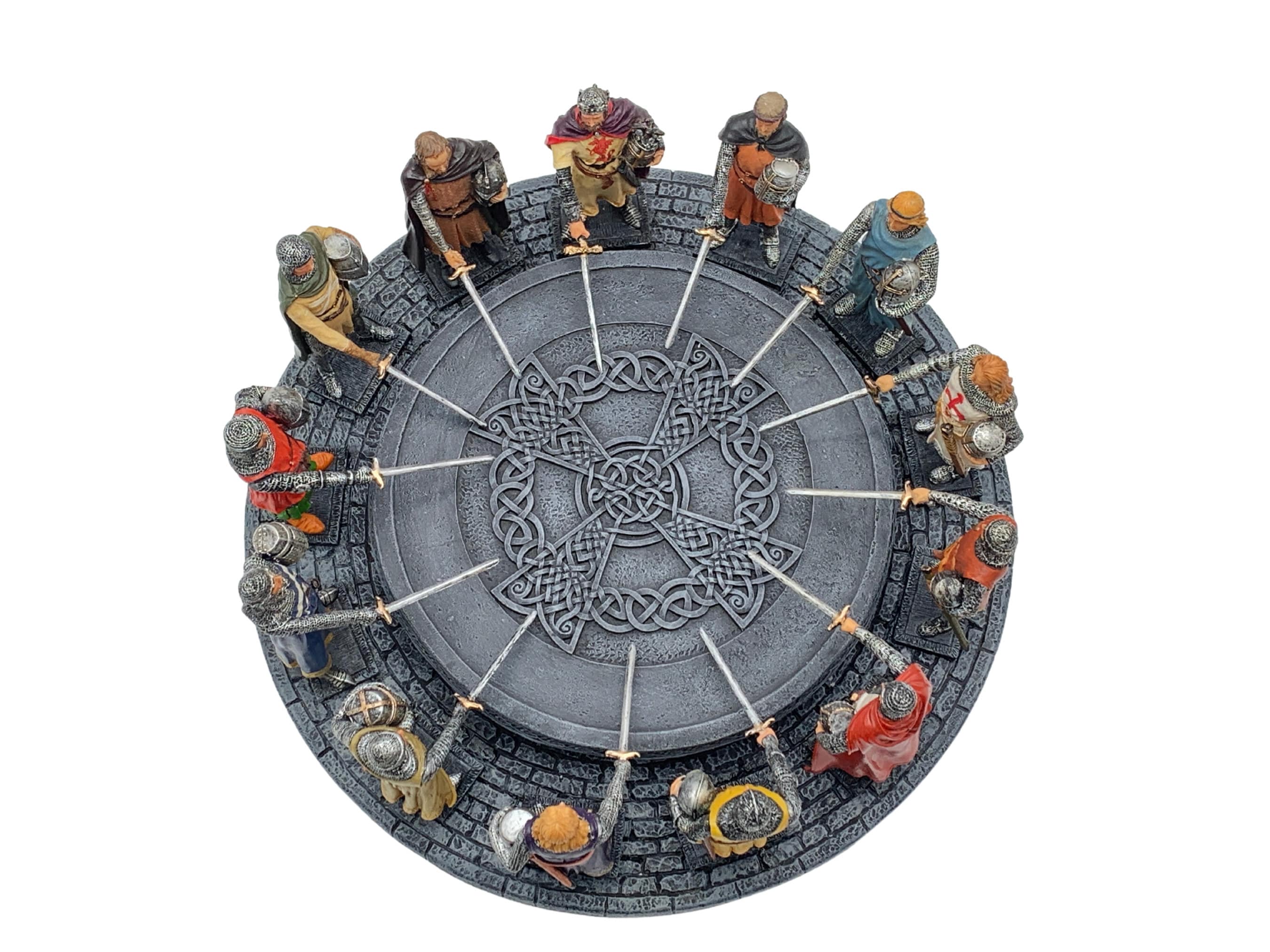 King Arthur and the Knights of the Round Table Resin Figurine - Etsy