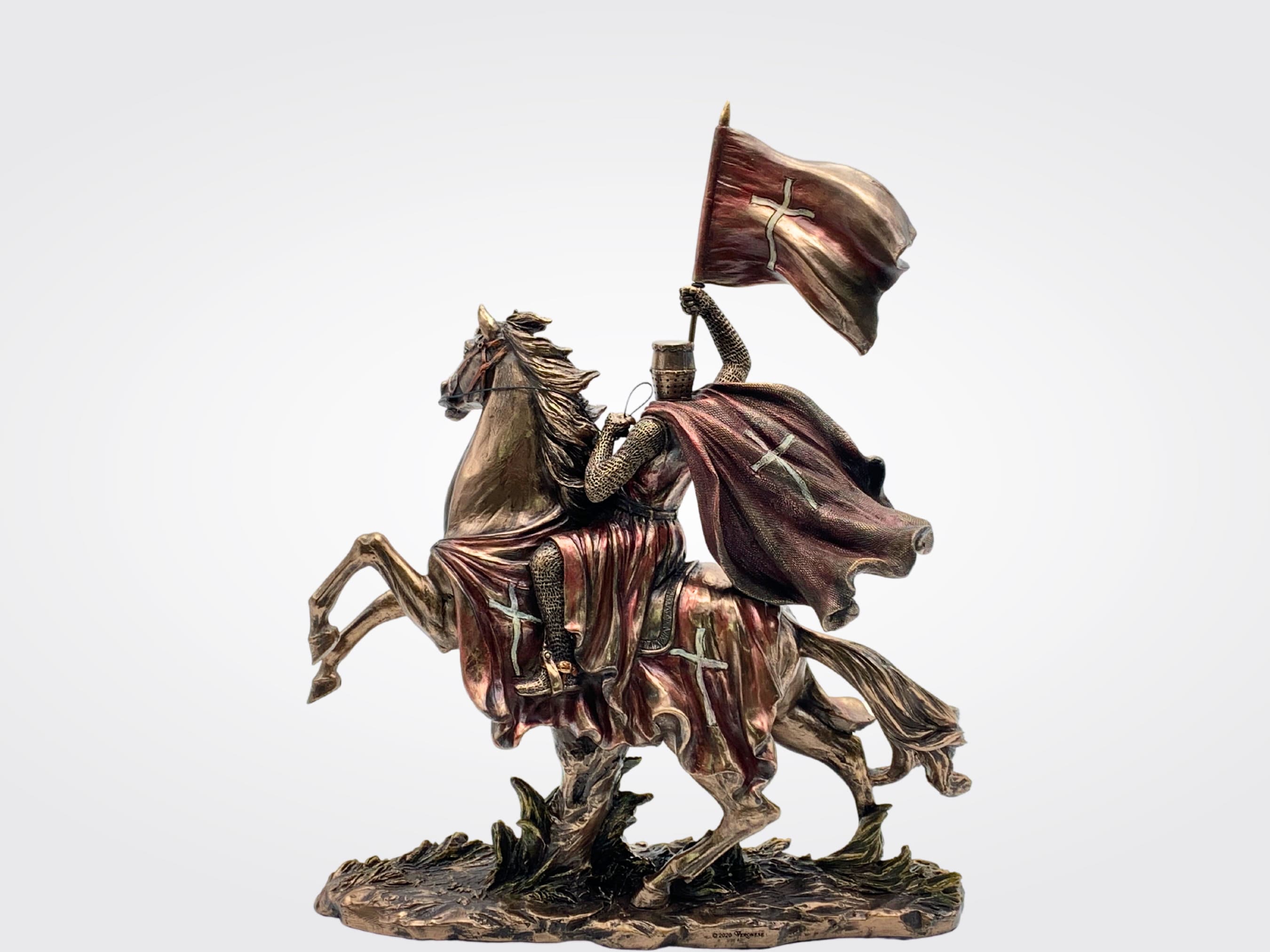 Crusader Knight Statue. Medieval Knight Figurine. - Etsy