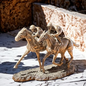 Race Horse Figurine, Horse Collectable Sculpture, Galloping Horse ...