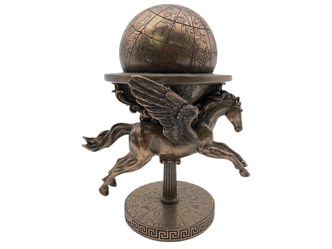 Pegasus Statue Carrying the Earth, A Unique Astrological Decor ...