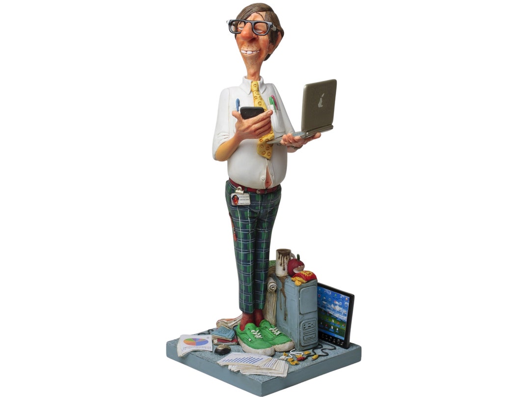 Computer Engineer Figurine: Programmer Statue & Developer Decor ...