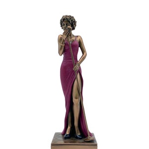 Women Jazz Singer Figurine, Retro Elegant Decor, Musician Statue ...