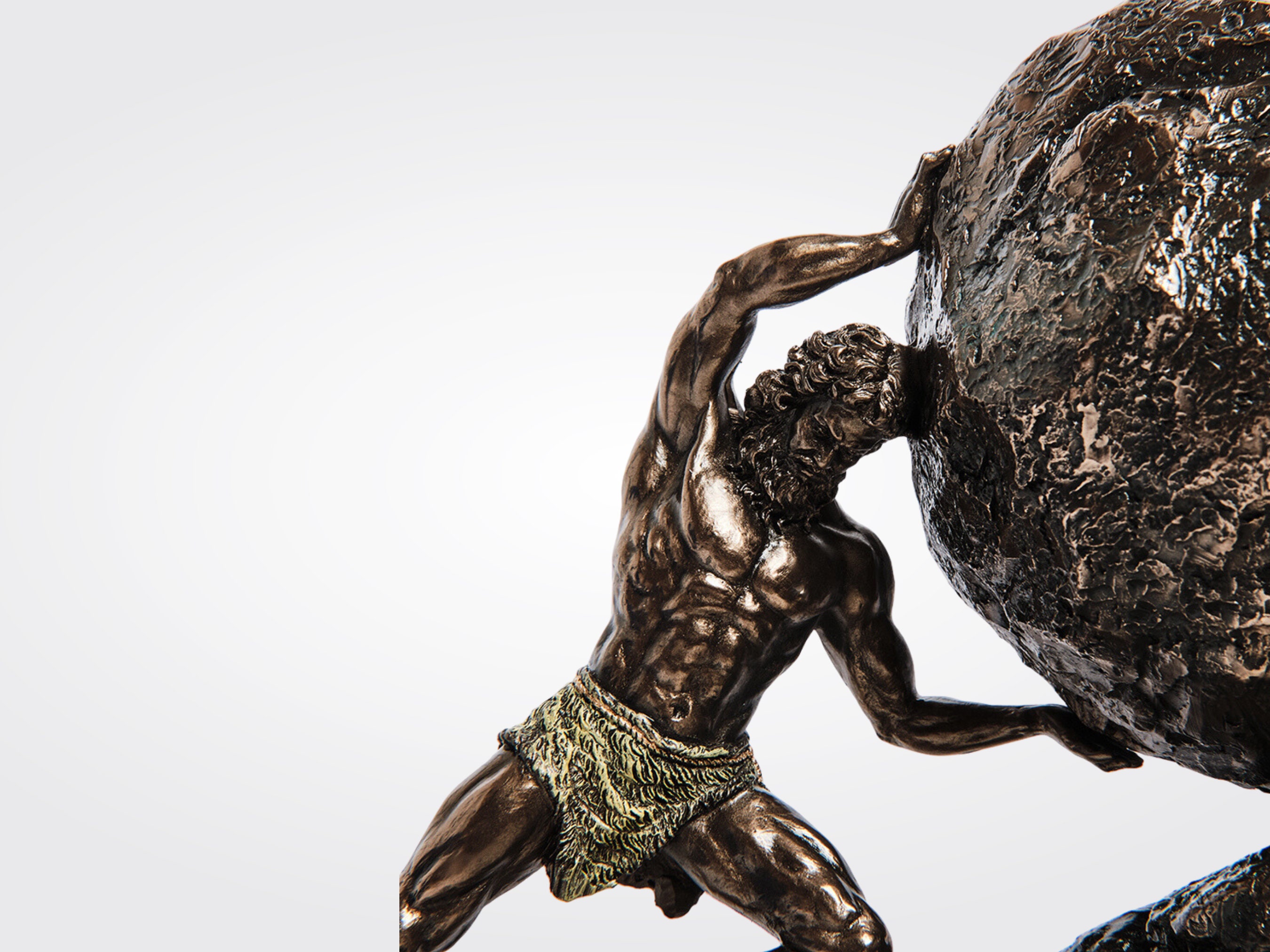 Sisyphus Statue. Sisyphus Pushing Rock Figurine, Unique Home Décor ...