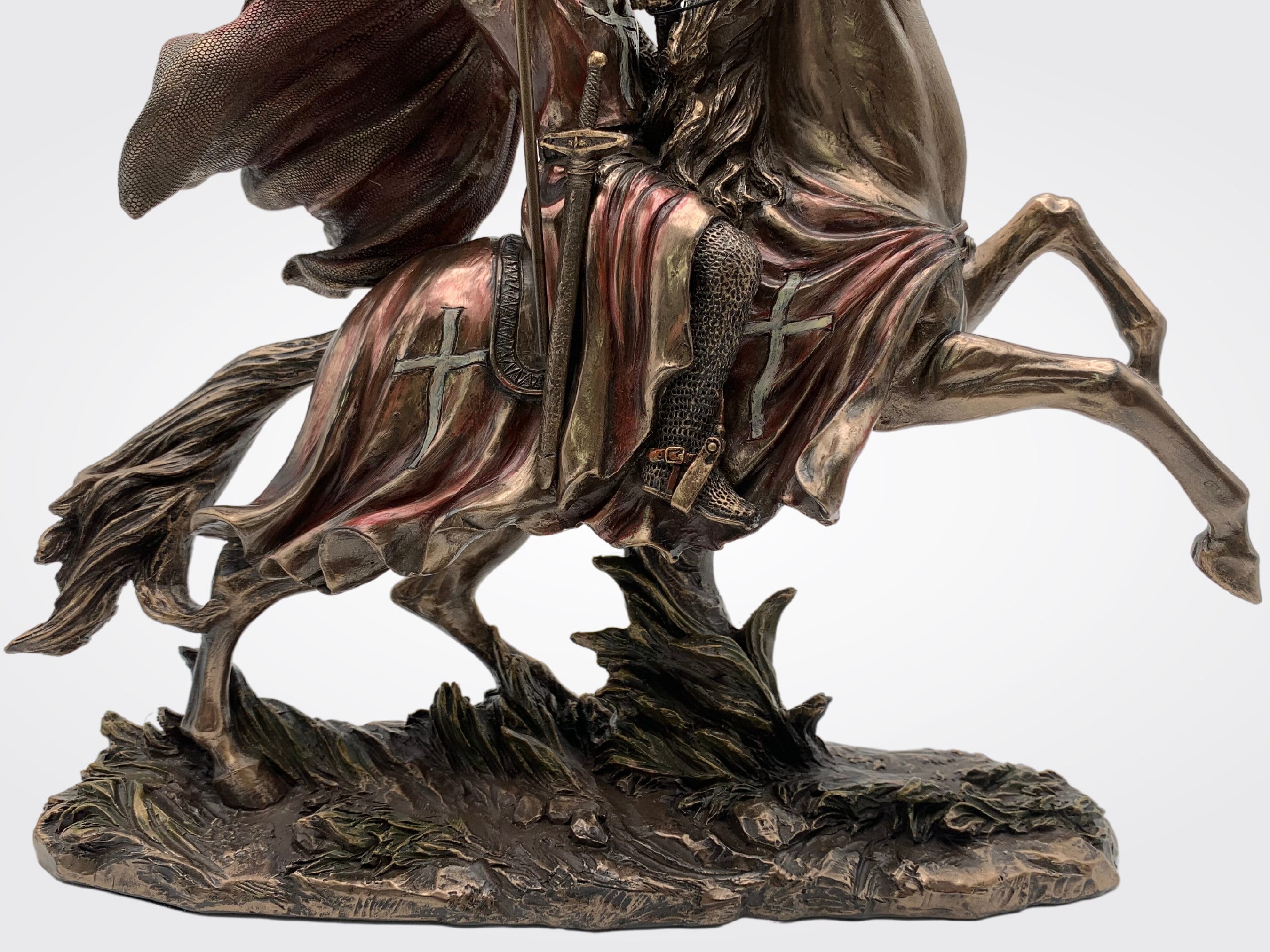 Crusader Knight Statue. Medieval Knight Figurine. - Etsy