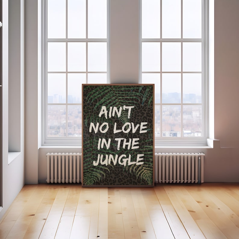 Fred Again Print, Ain't No Love in the Jungle, Fred Again Poster, Rave ...