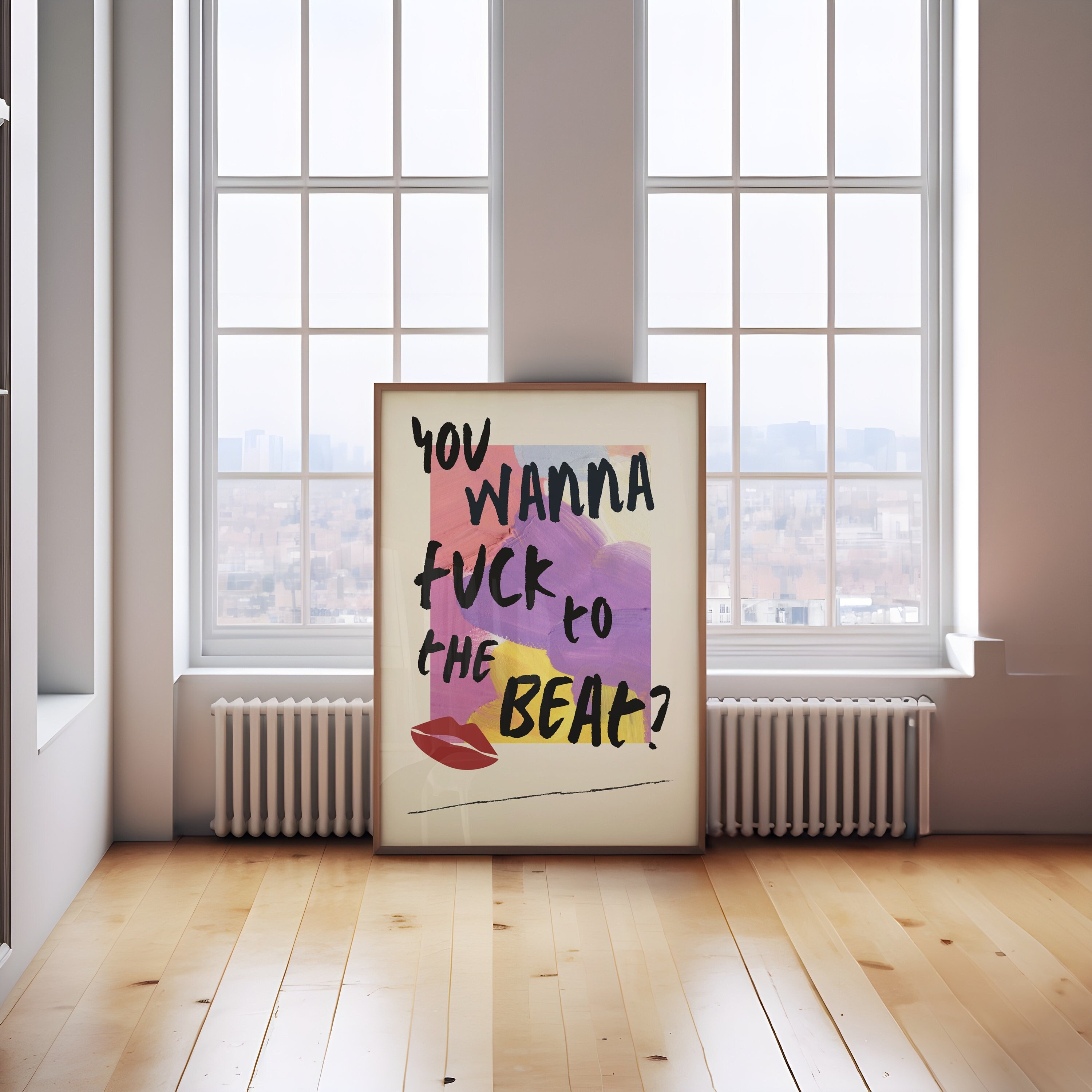 To the Beat Print, Cloonee Poster, Tech House, House Music Wall Art ...