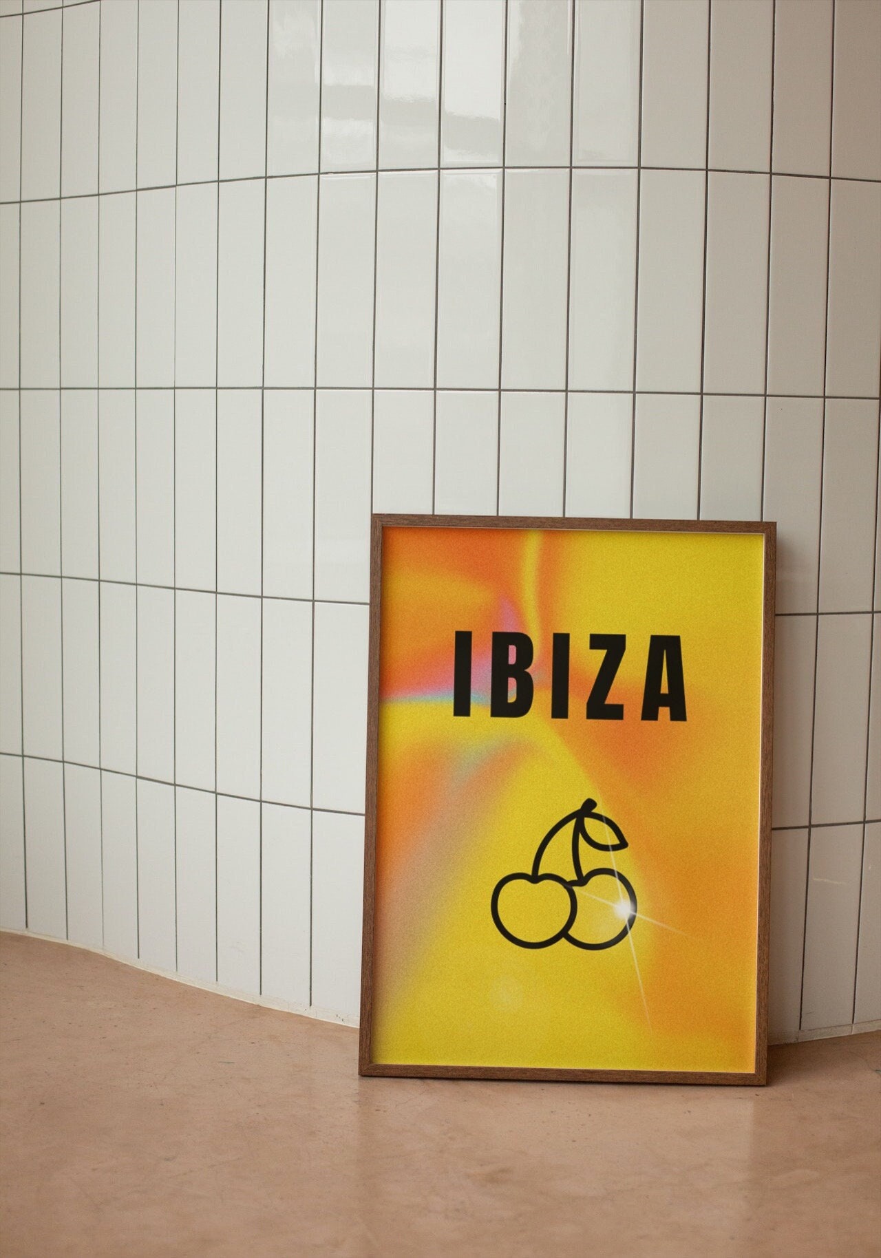 Ibiza Digital Poster, Ibiza Spain Poster, Vibrant Wall Art, Ibiza Cherry Print, Pacha Ibiza ...