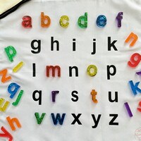 Handmade Lowercase Resin Alphabet Letter Mat Learning Toy – Sensory ...