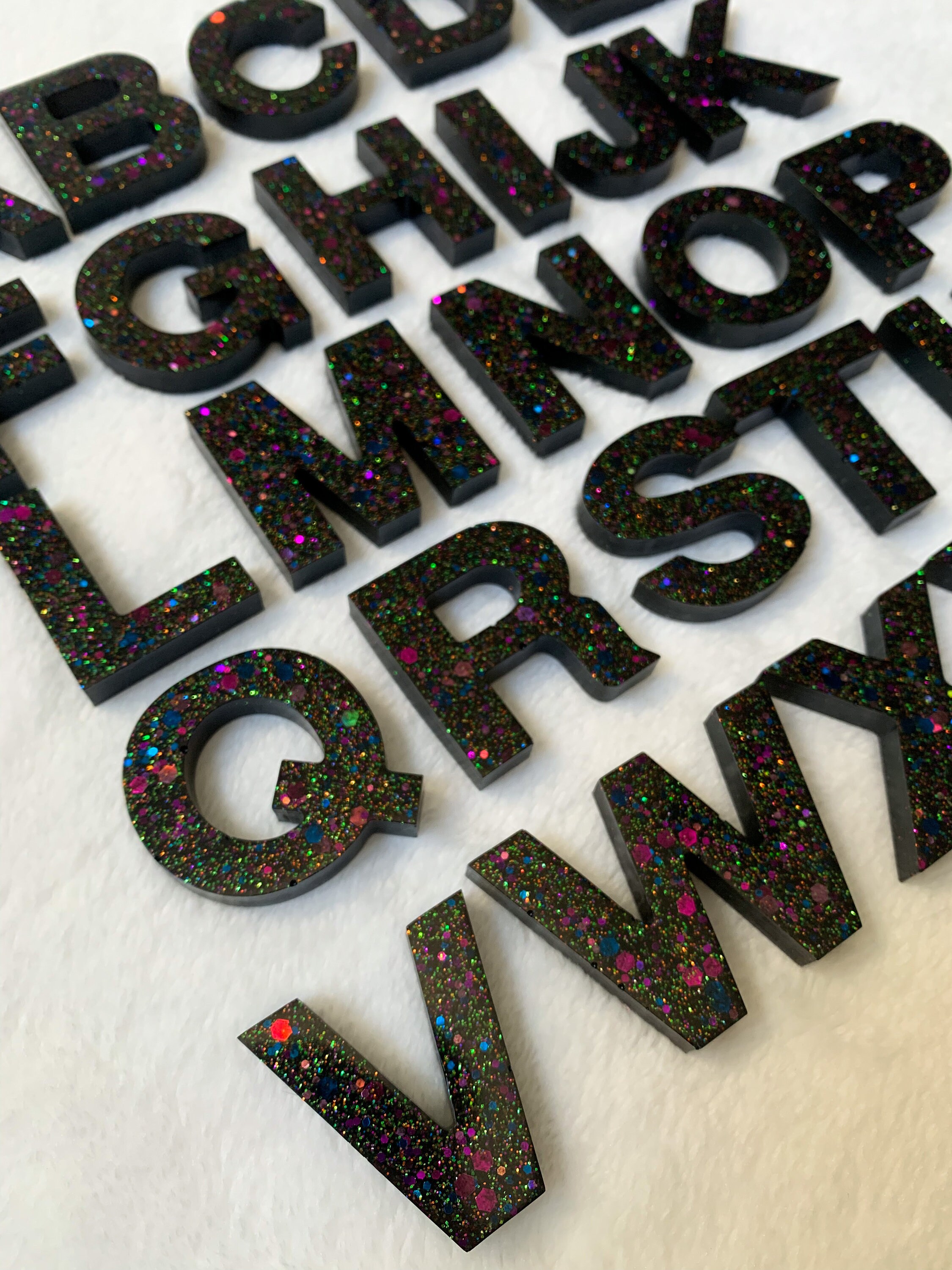 Resin Alphabet Resin Letter Uppercase Letter Set - Etsy
